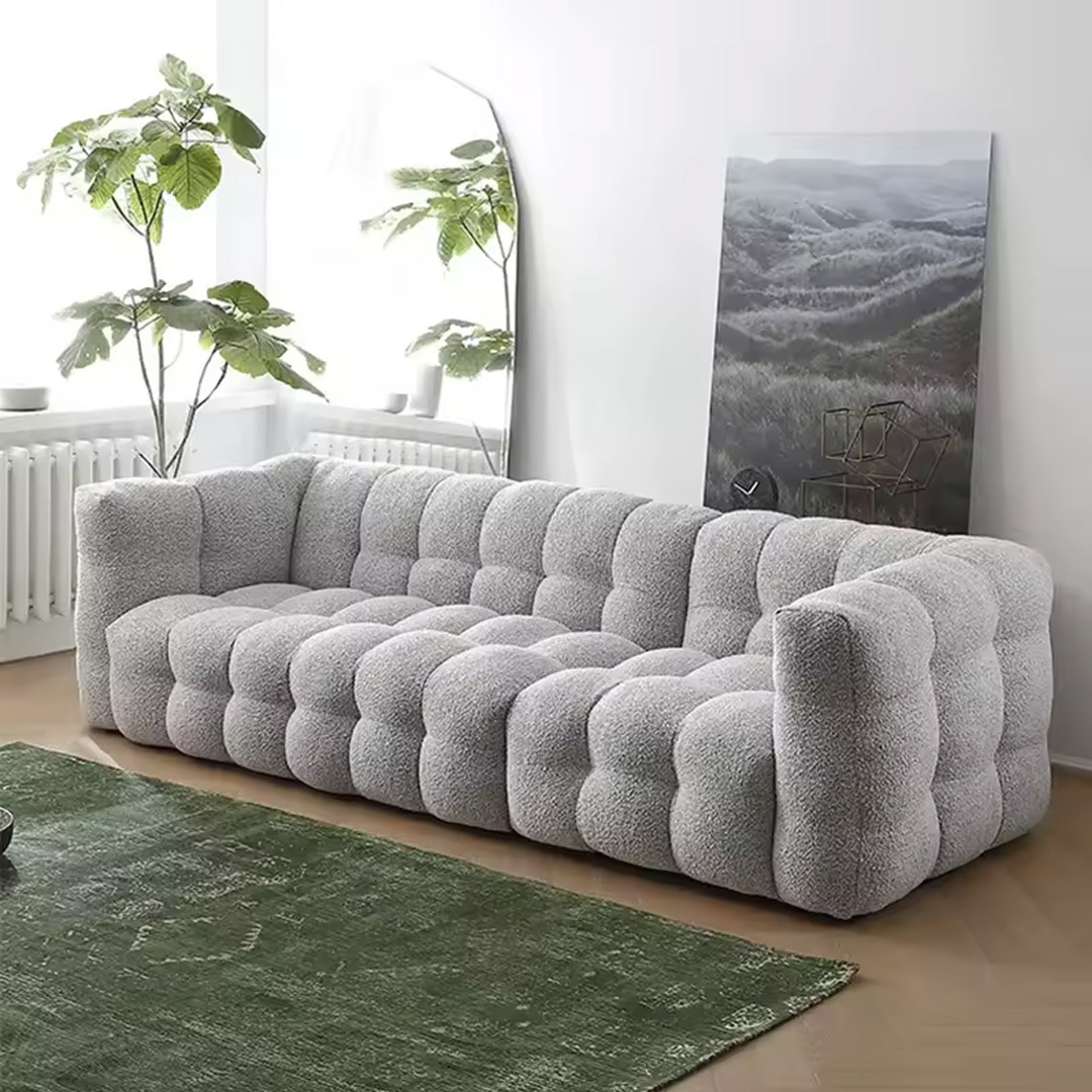 Cloud shaped Sofa in Boucle Fabric Sofa in Grey Color from AED 3749 ...