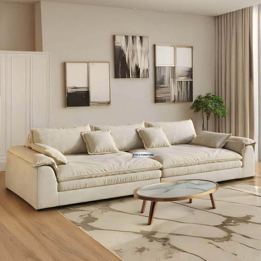 Light Luxury Partial Soft Fabric Sofa Set from AED 2949 | A to Z Furniture